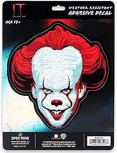 Amazon.com: IT Pennywise Adhesive Vinyl Decal - Creepy Pennywise ...