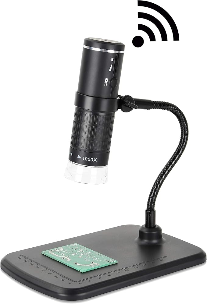 Amazon.com : AOMEKIE Wireless WiFi Microscope 50-1000X 1080P Handheld ...