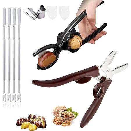 Amazon.com: Anwenk Nutcracker Chestnut Clip Peeler Nut cracker Pecan Walnut Plier Opener 304 ...