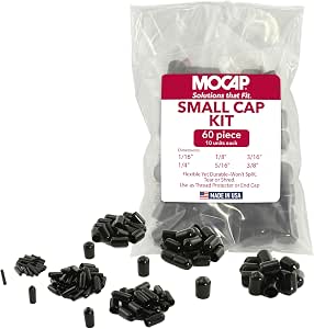 Amazon.com: MOCAP Round Vinyl Plastic Caps – Small Cap Kit (1/16", 1/8 ...