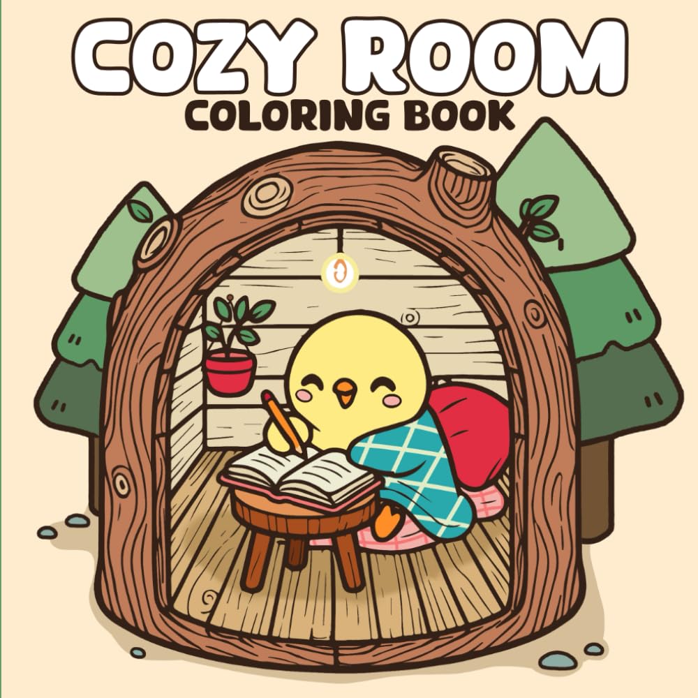 Amazon.com: Cozy Room Coloring Book: Discover Snug Vibes Coloring Pages ...