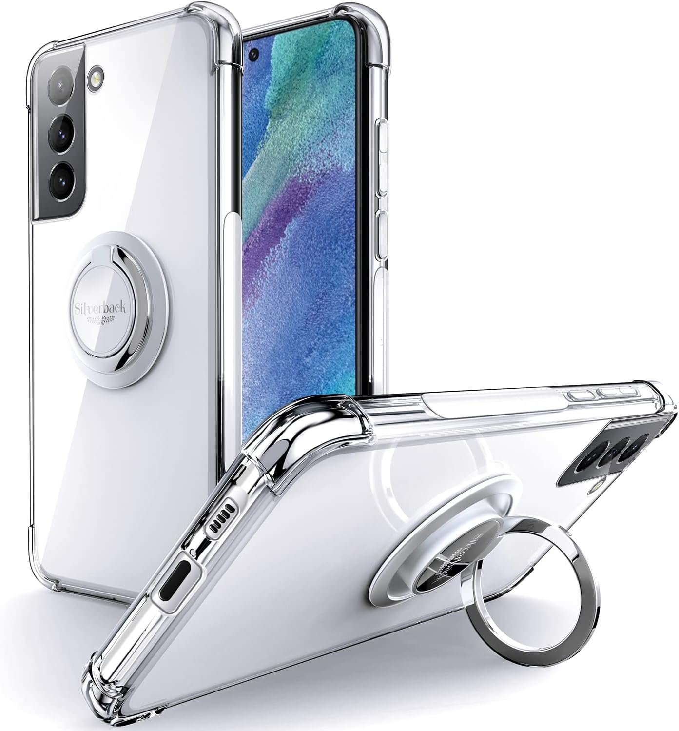 KRAFTCARE Hülle für Samsung Galaxy S21 FE mit 1 Pack Panzerglas ...