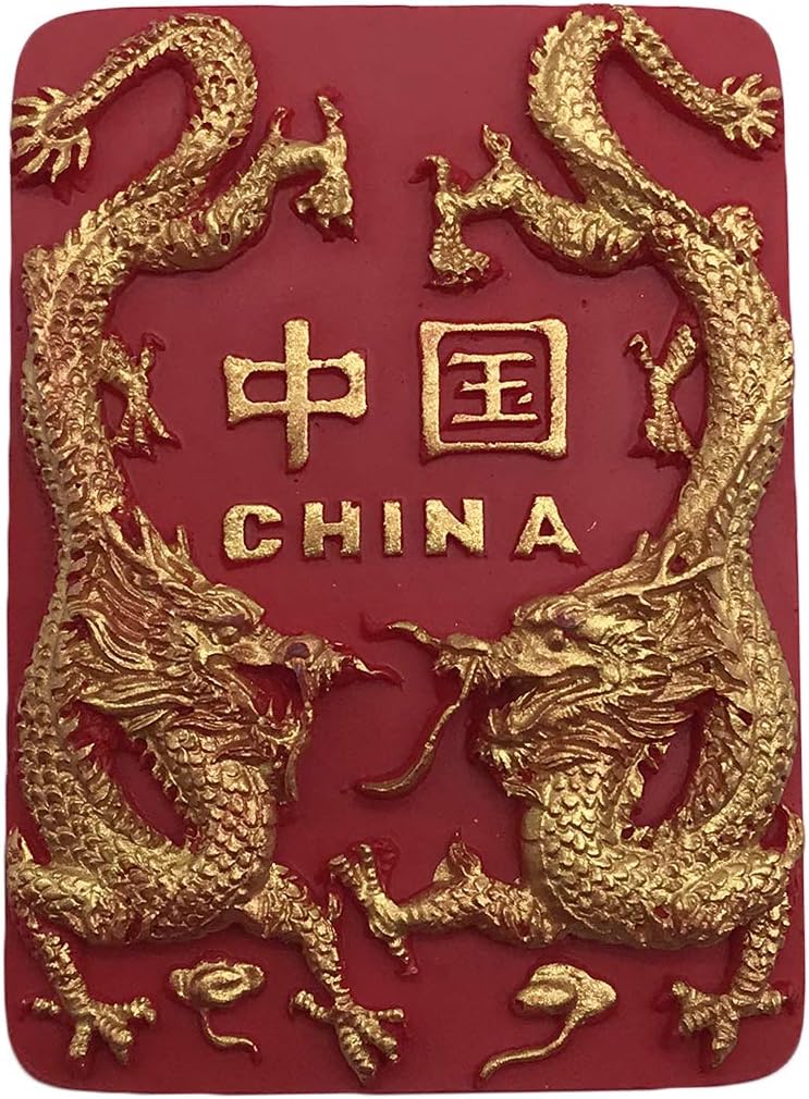 Amazon.com: Chinese Dragon 3D Refrigerator Magnet China Souvenirs ...