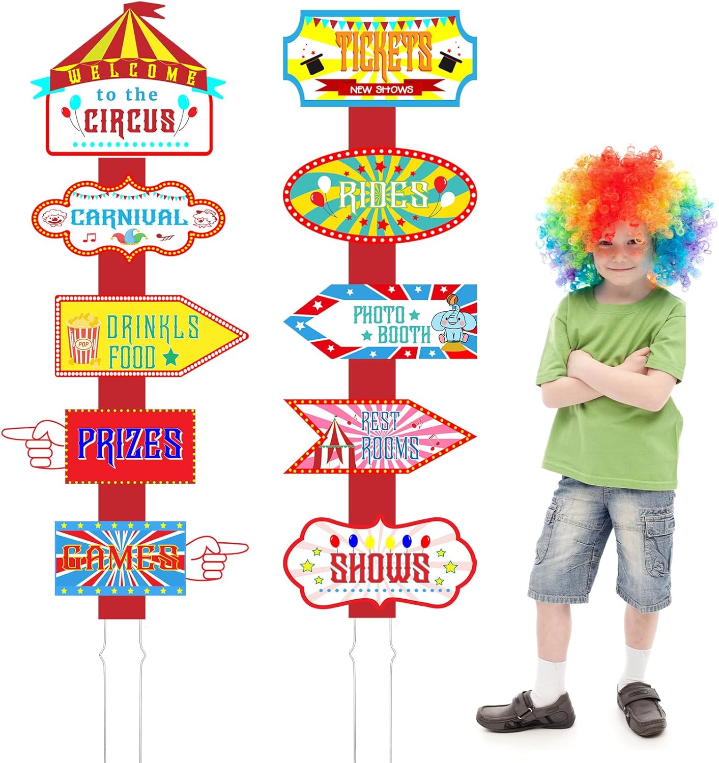 Amazon.com: NODMIPNS Carnival Theme Party Decorations,Large Thicken ...