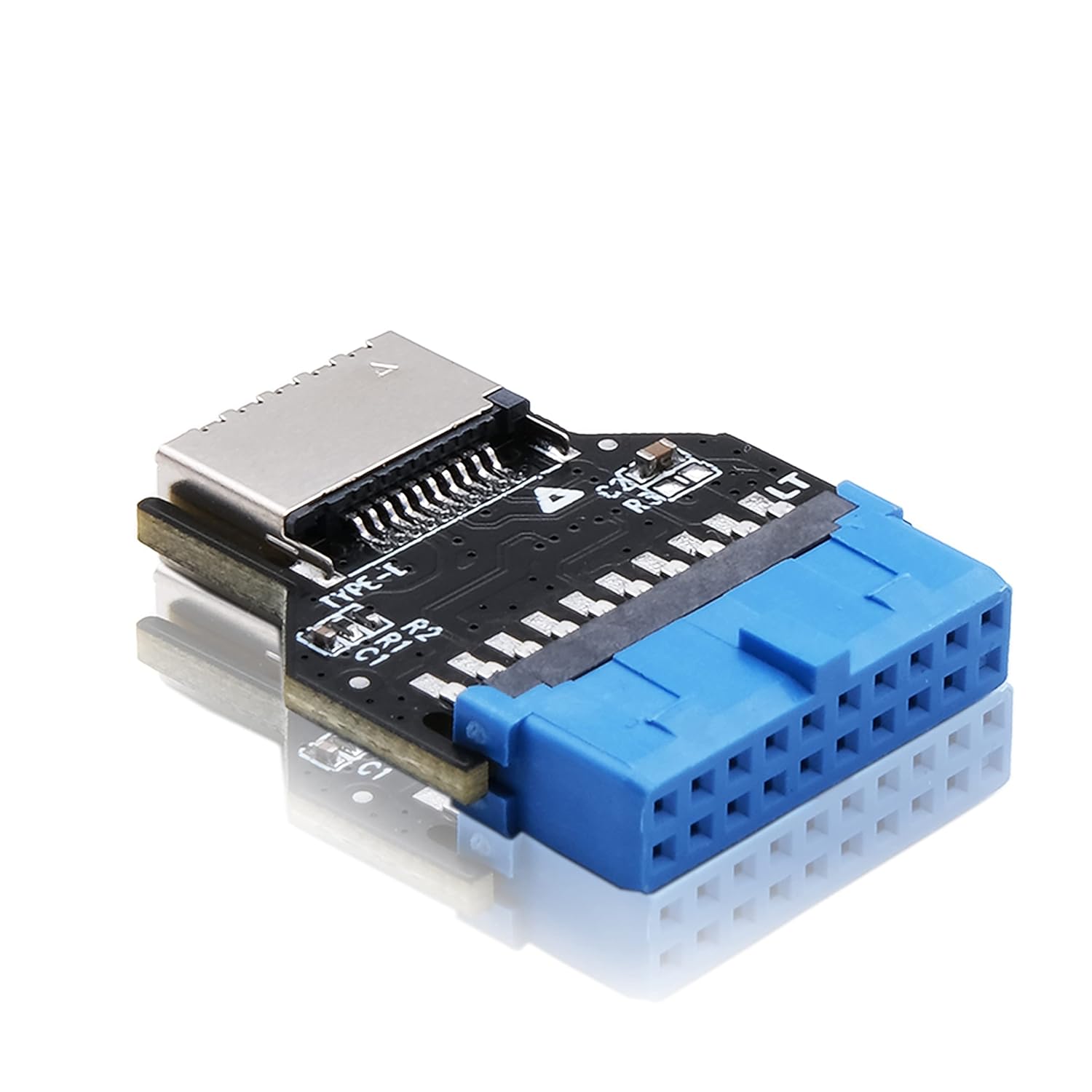 EZDIY-FAB USB 3.0 (USB3.1 Gen 2) Internal Header (19-Pin) to USB 3.1/3. ...