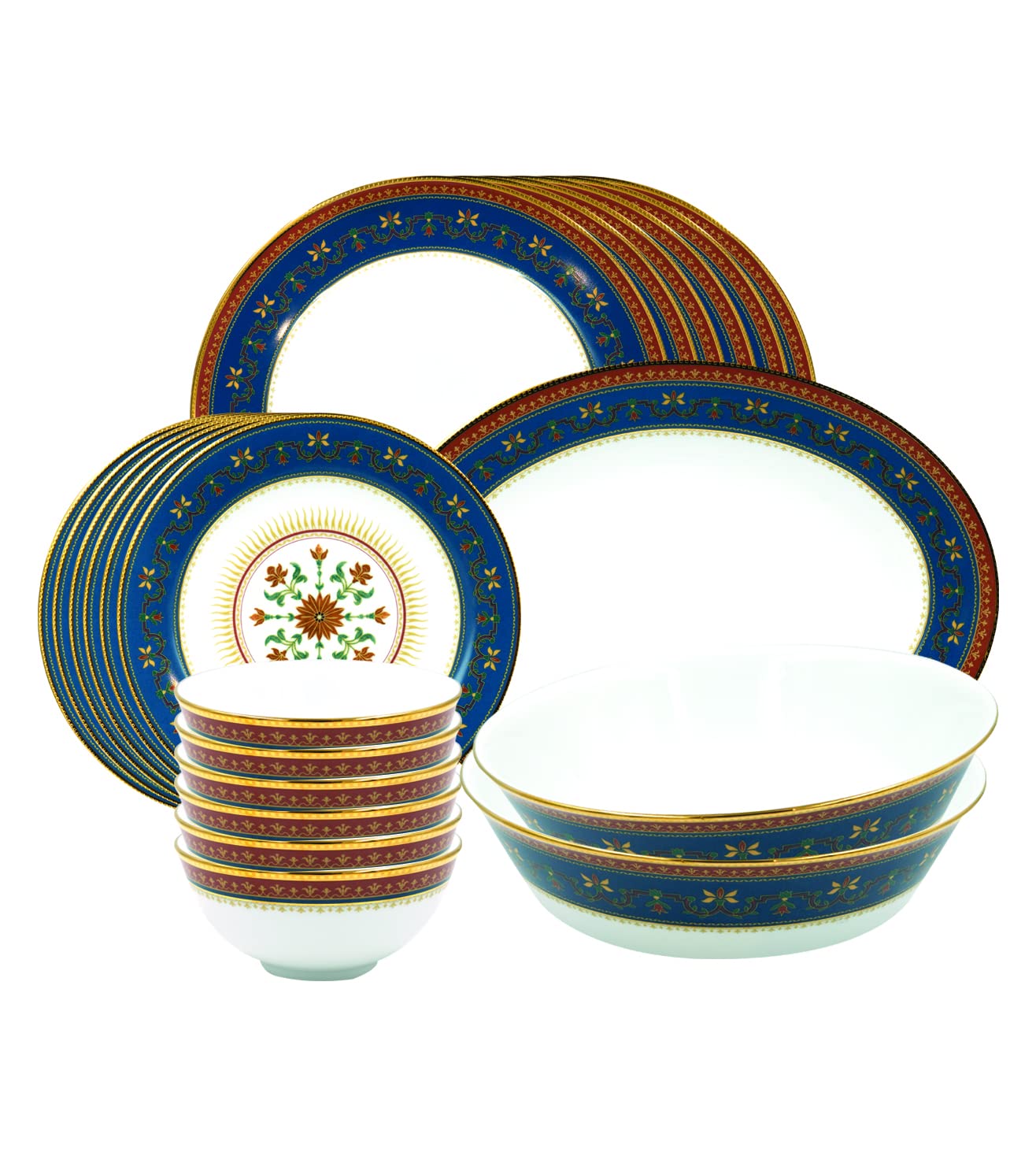 Noritake Japan Premium And Luxurious Porcelain Floral Dinner Set Of 21 ...