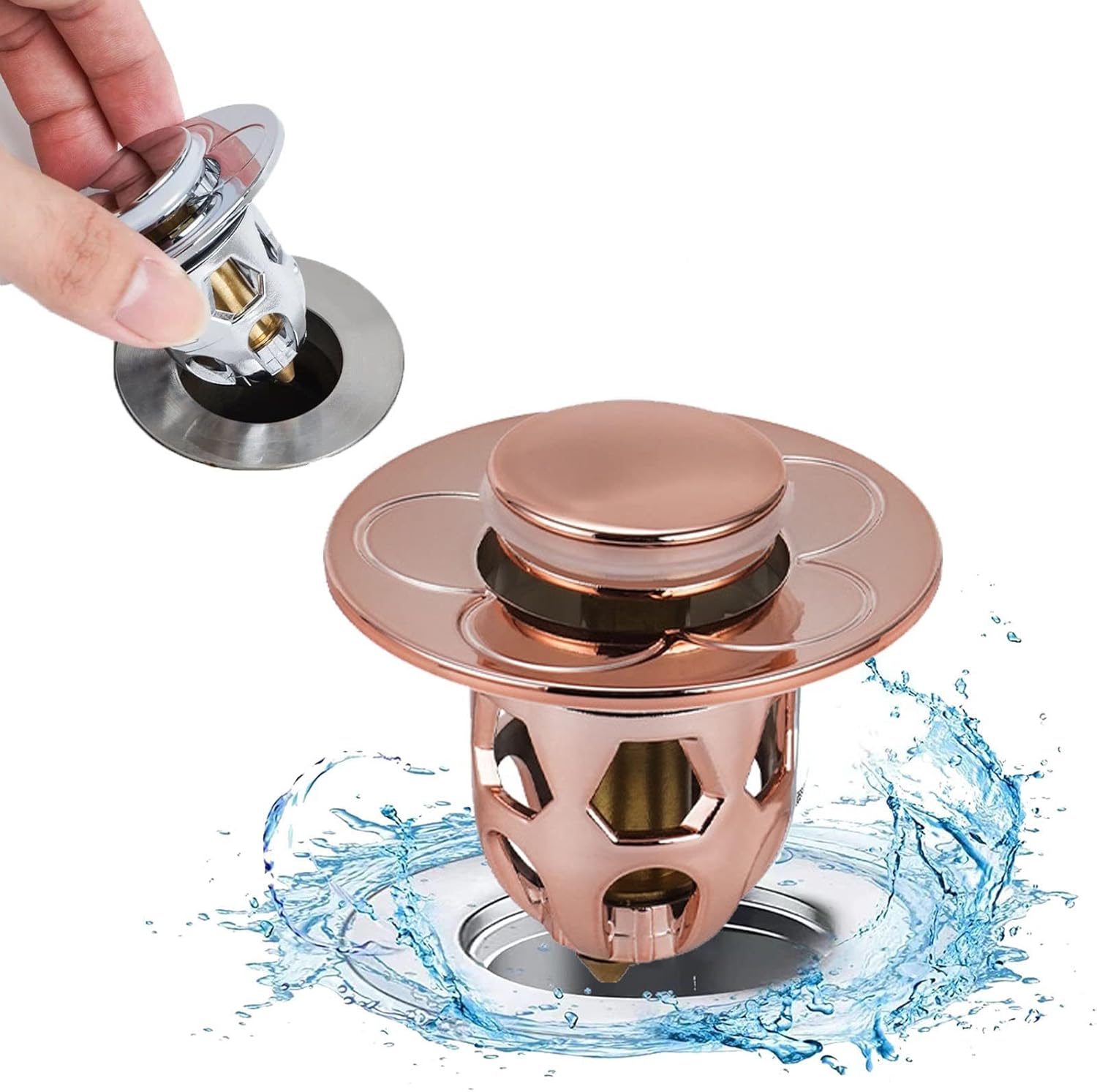 Amazon.com: MnPalettey Flixs Filter Sink Stopper - Holuvo Sink Stopper ...