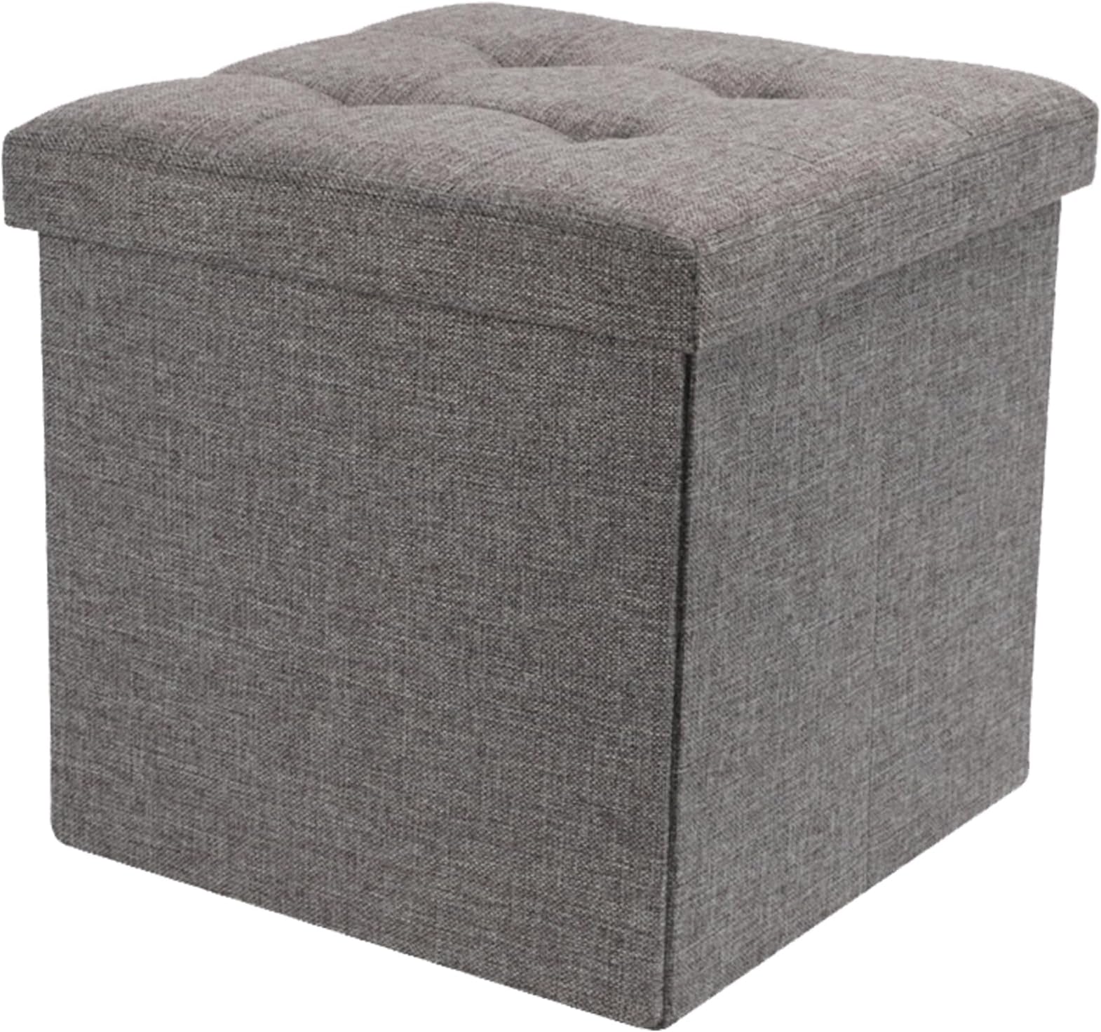 Nyxi Ottoman 38 * 38 * 38cm Foldable Storage Boxes Seat Foot Stool ...