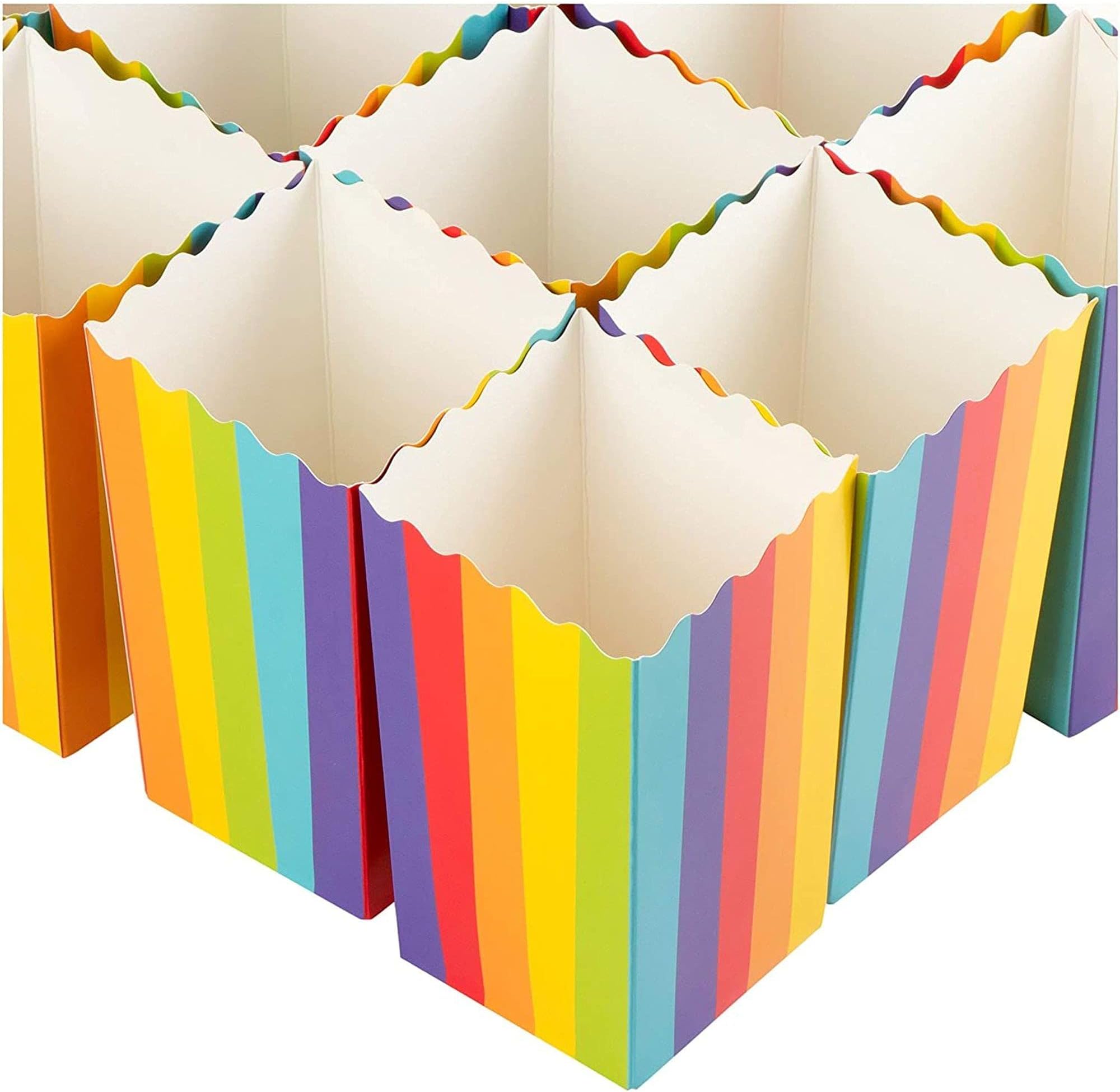 Amazon.com: BLUE PANDA Mini Rainbow Popcorn Party Favor Boxes (100 Pack ...