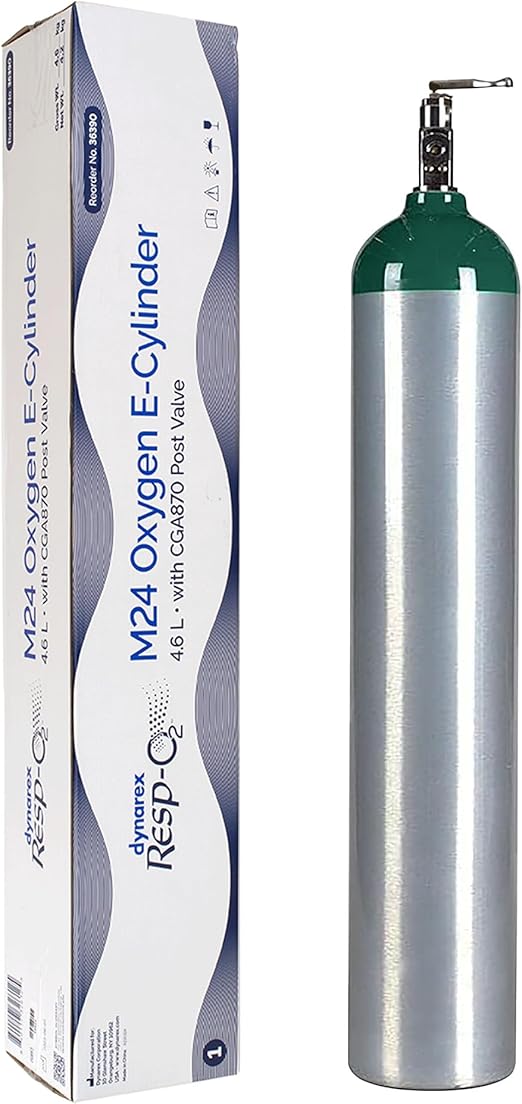 Amazon.com: Dynarex Resp-O2 M24 Oxygen E-Cylinder with CGA 870 Post ...