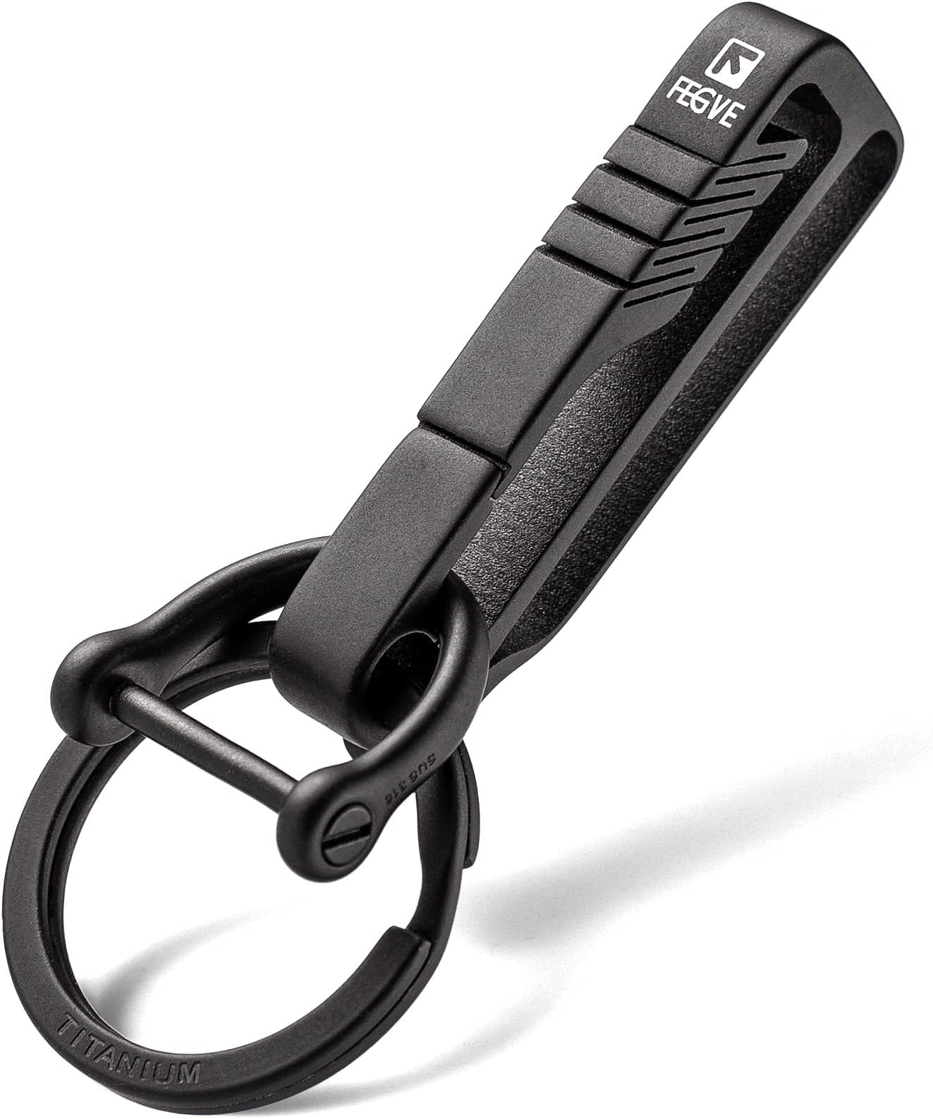 Amazon.com: FEGVE Duty Belt Key Holder Key Chain for Men+Quick Release ...