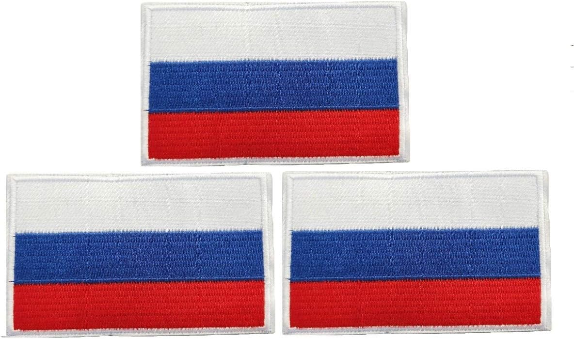 Amazon.com: ewkft Russia Flag Embroidery Patches Russian Flags Tactical ...
