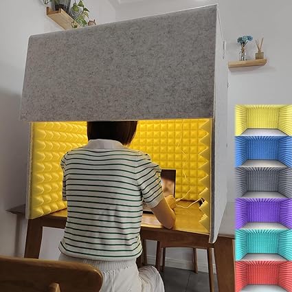 Amazon.com - JOSKAA Portable Vocal Booth for Recording, Sound Isolation ...