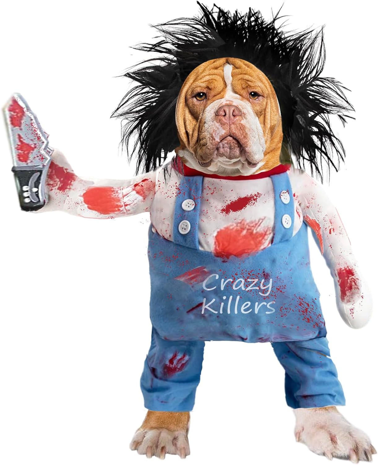 Deadly Dog Costume - Halloween Scary Dog Costume, Adjustable Dog ...