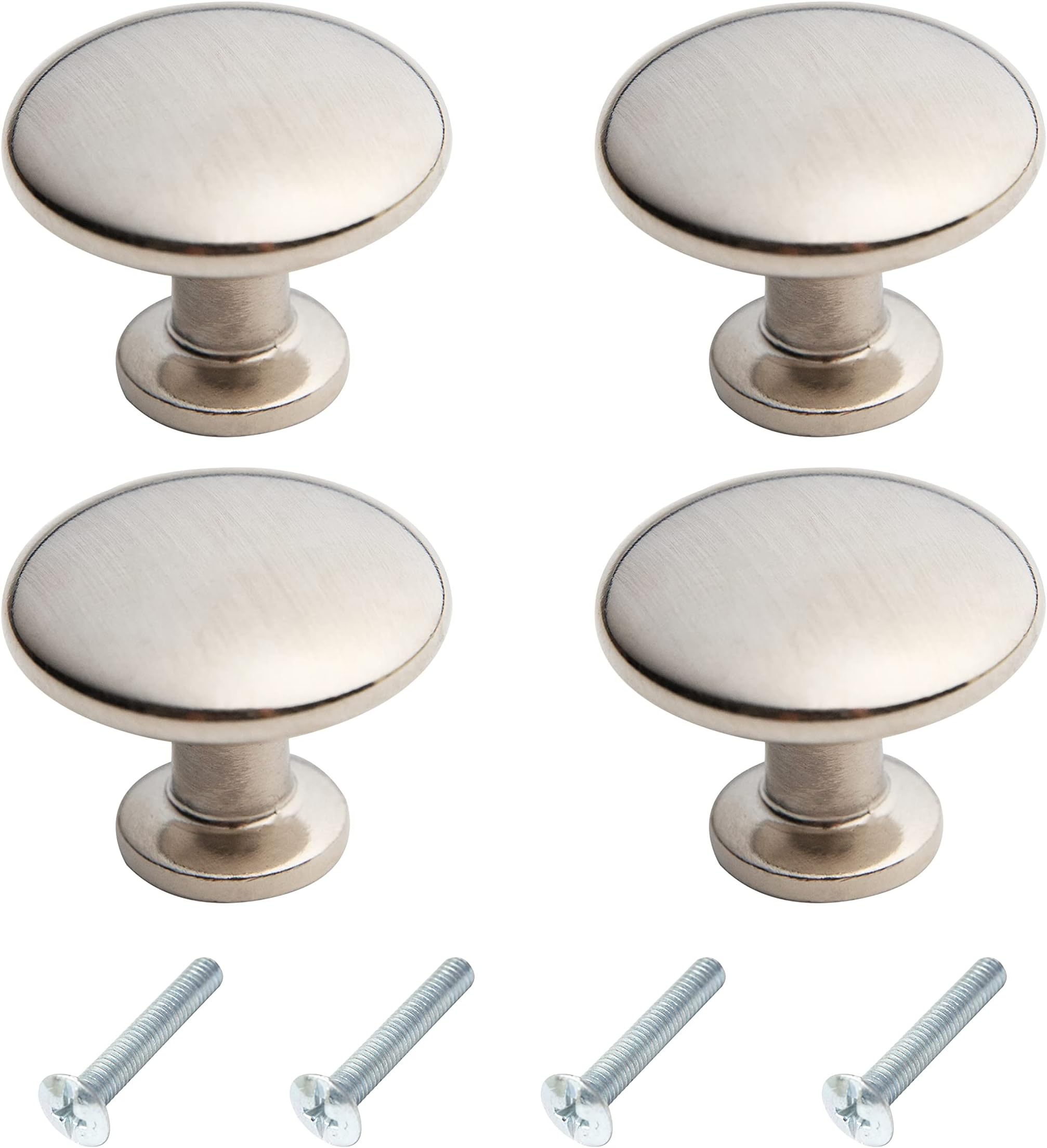 ShipeeKin 20x Cabinet Knobs Satin Brushed Nickel Chest Drawer Dresser ...