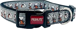 UNICCO Collar para Perro Ajustable con diseño de Snoopy, – Diseño Oficial Peanuts, Ideal para ...