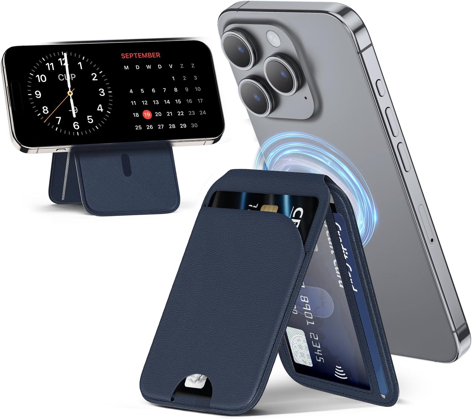 Amazon.com: QYQBOON Mag-Safe Wallet Magnetic Wallet for iPhone ...