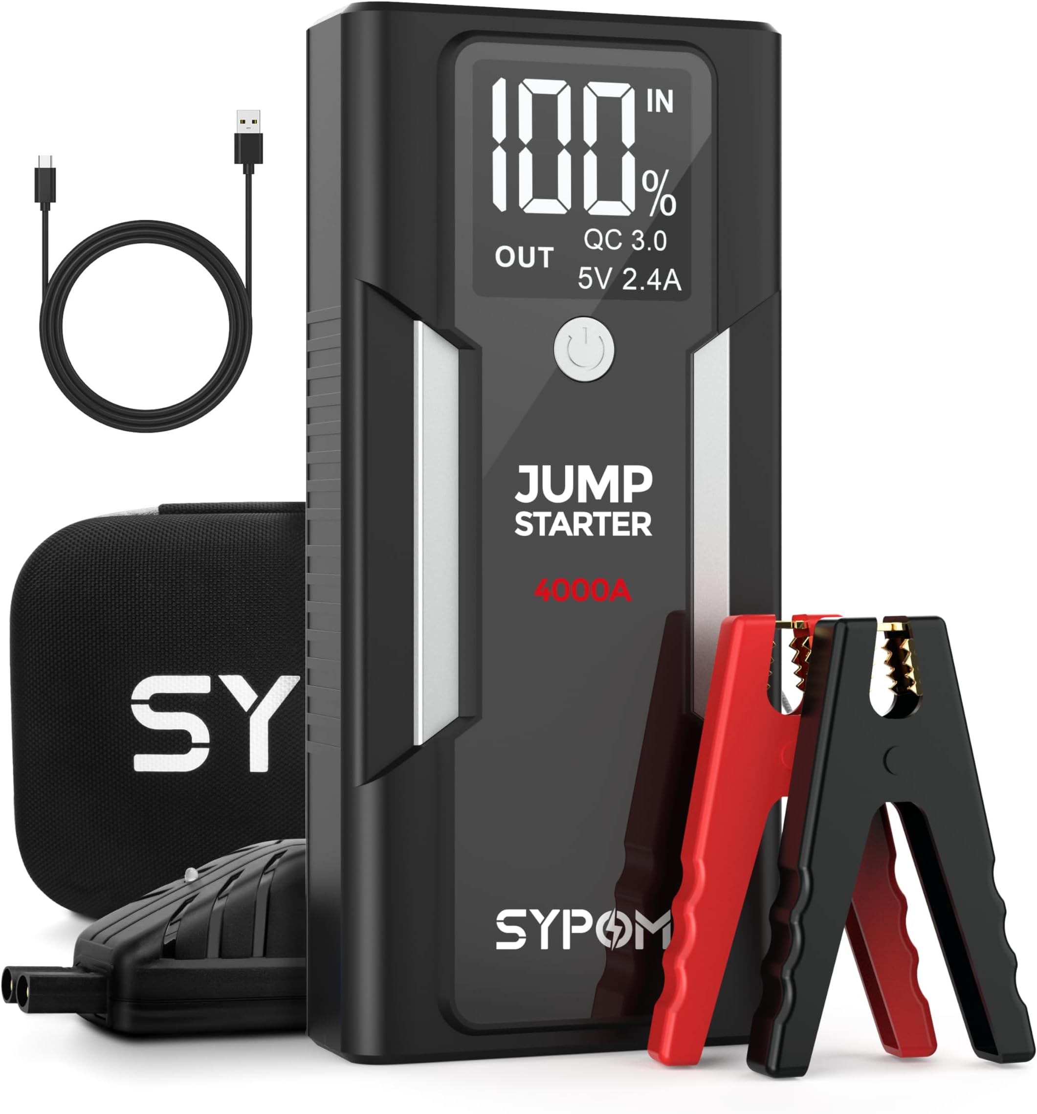 Amazon.com: TREKURE 8-in-1 Car Battery Jump Starter 7000A Peak 65W Fast ...