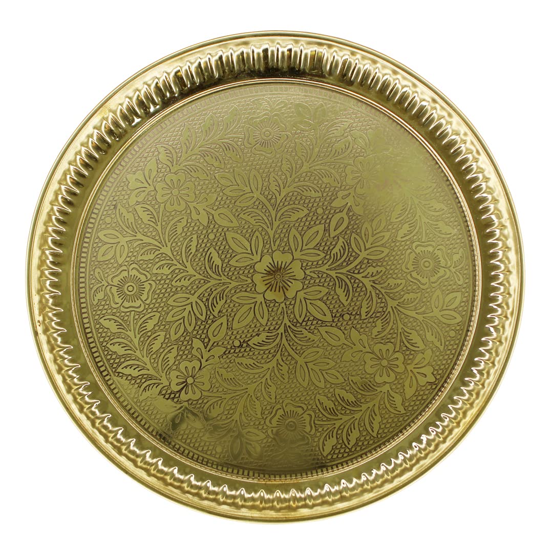 Om ssvmb9 Brass Pooja Thali Puja Dish Aarti Plate Traditional and ...