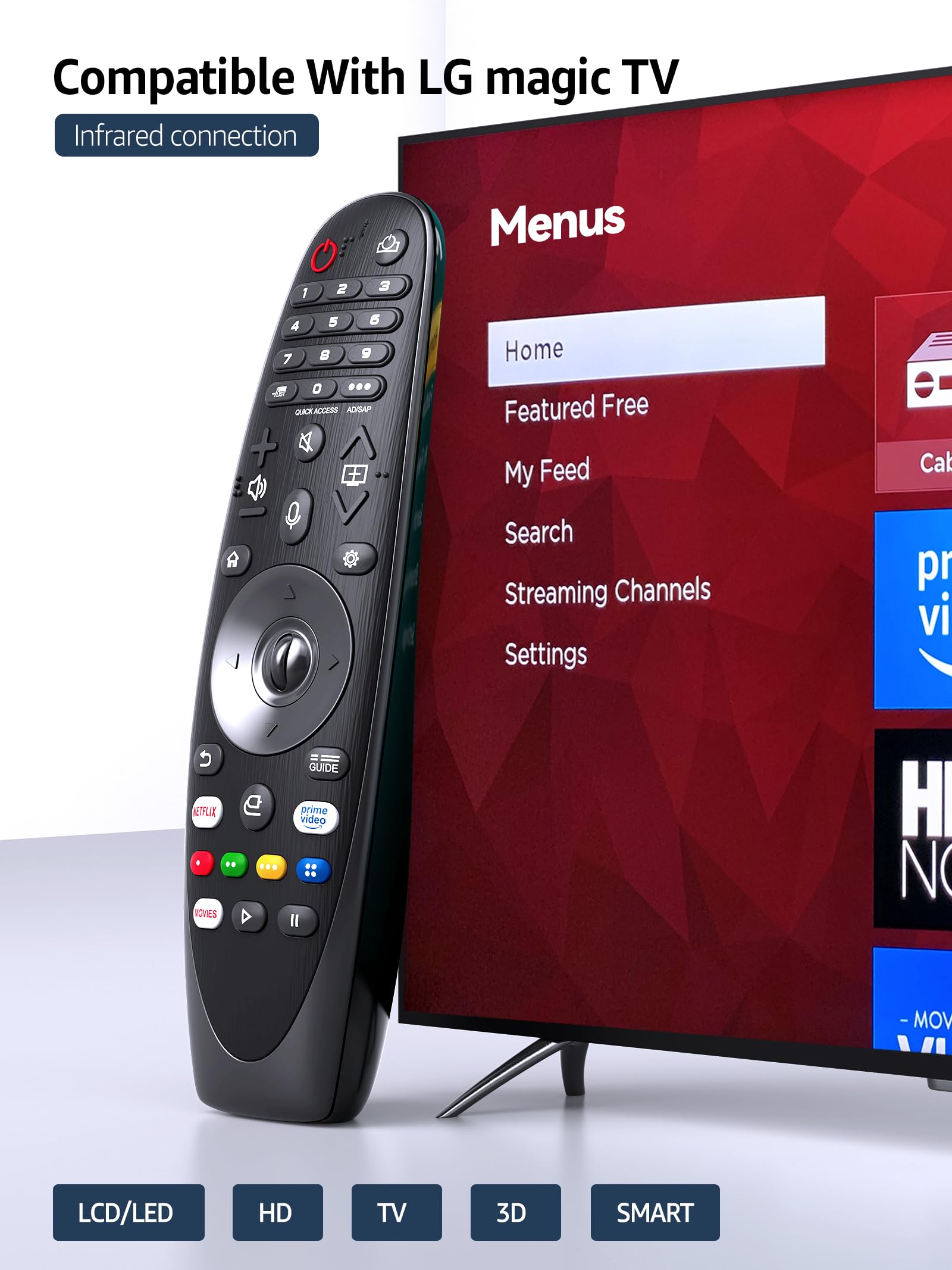 Snapklik.com : Replacement For LG Magic Smart TV Remote Control