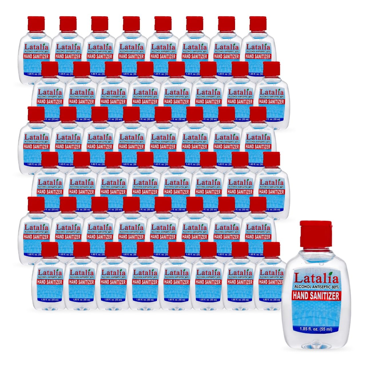 Amazon.com: Latalia Mini Hand Sanitizer Travel Size Pack of 48 | 1.85 ...