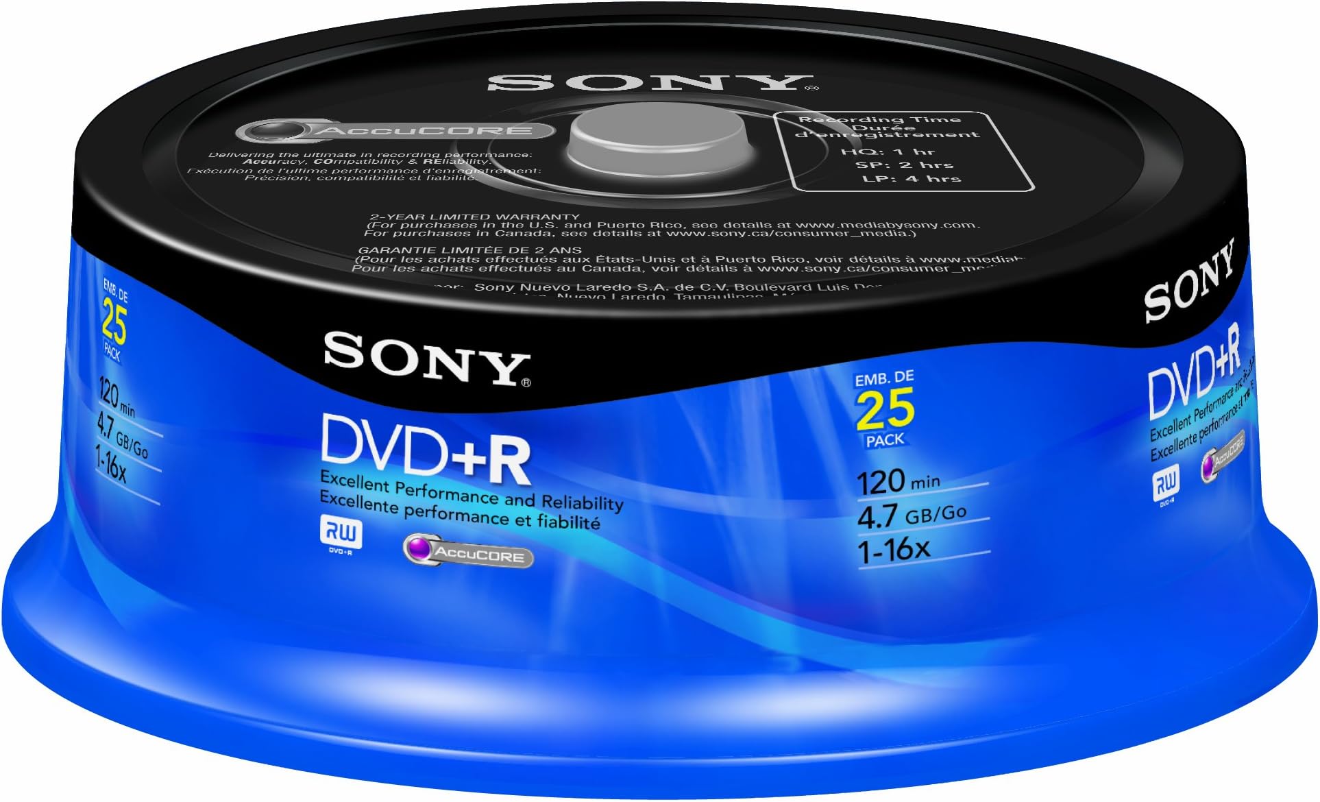 Amazon.com: Sony DVD+R (15 pk Spindle) : Electronics