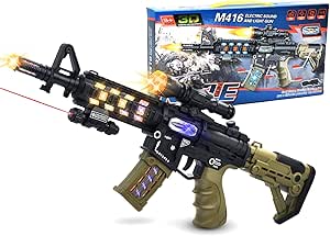 Amazon.com: JOCOUNY Toy Machine Gun Light Up Toy with Infrared Ray ...