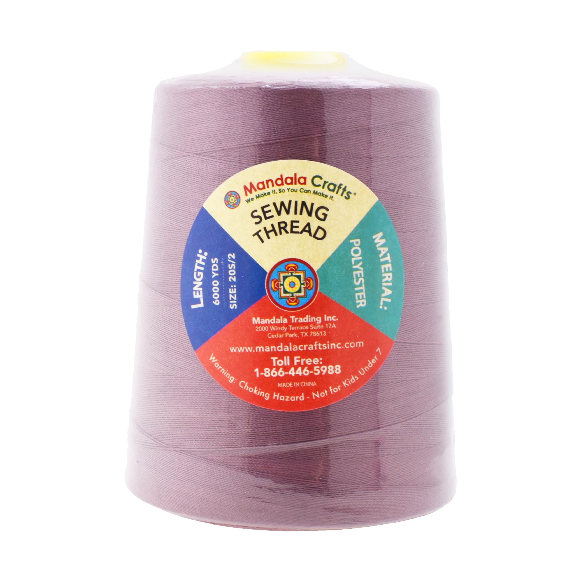 Snapklik.com : Mandala Crafts 4 Pack Of Serger Threads Cones Spools