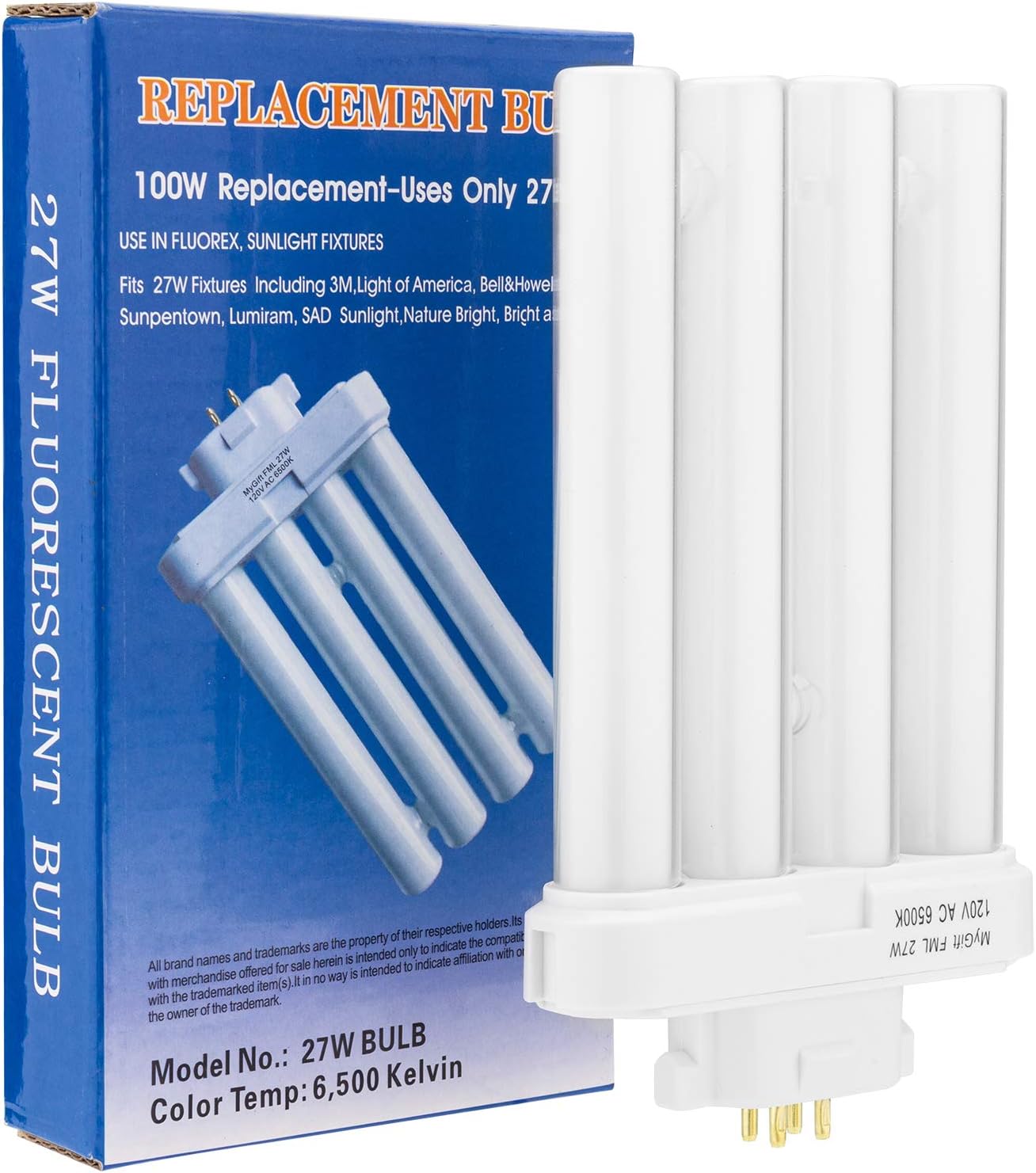 MyGift Replacement 27W Light Bulb for The Bright As Day! Daylight ...