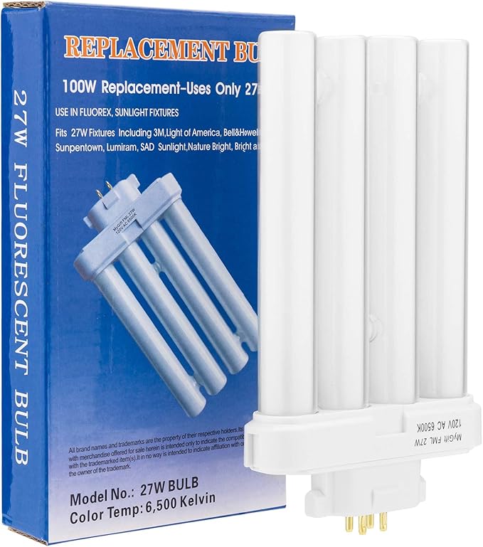MyGift Replacement 27W Light Bulb for The Bright As Day! Daylight ...