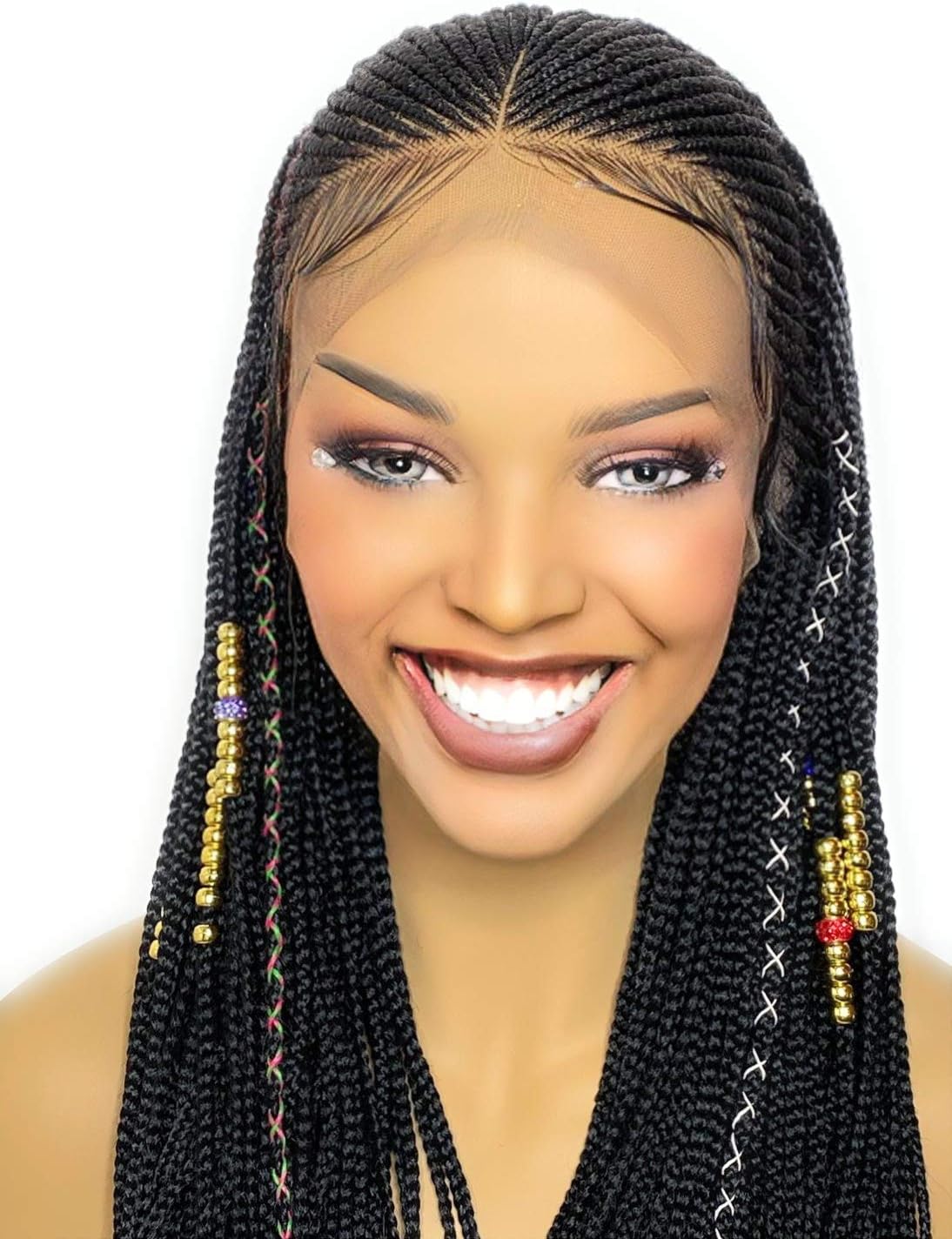 Amazon.com : Wow Braids Box Braid Wig - Micro Knotless Braided Wigs For ...