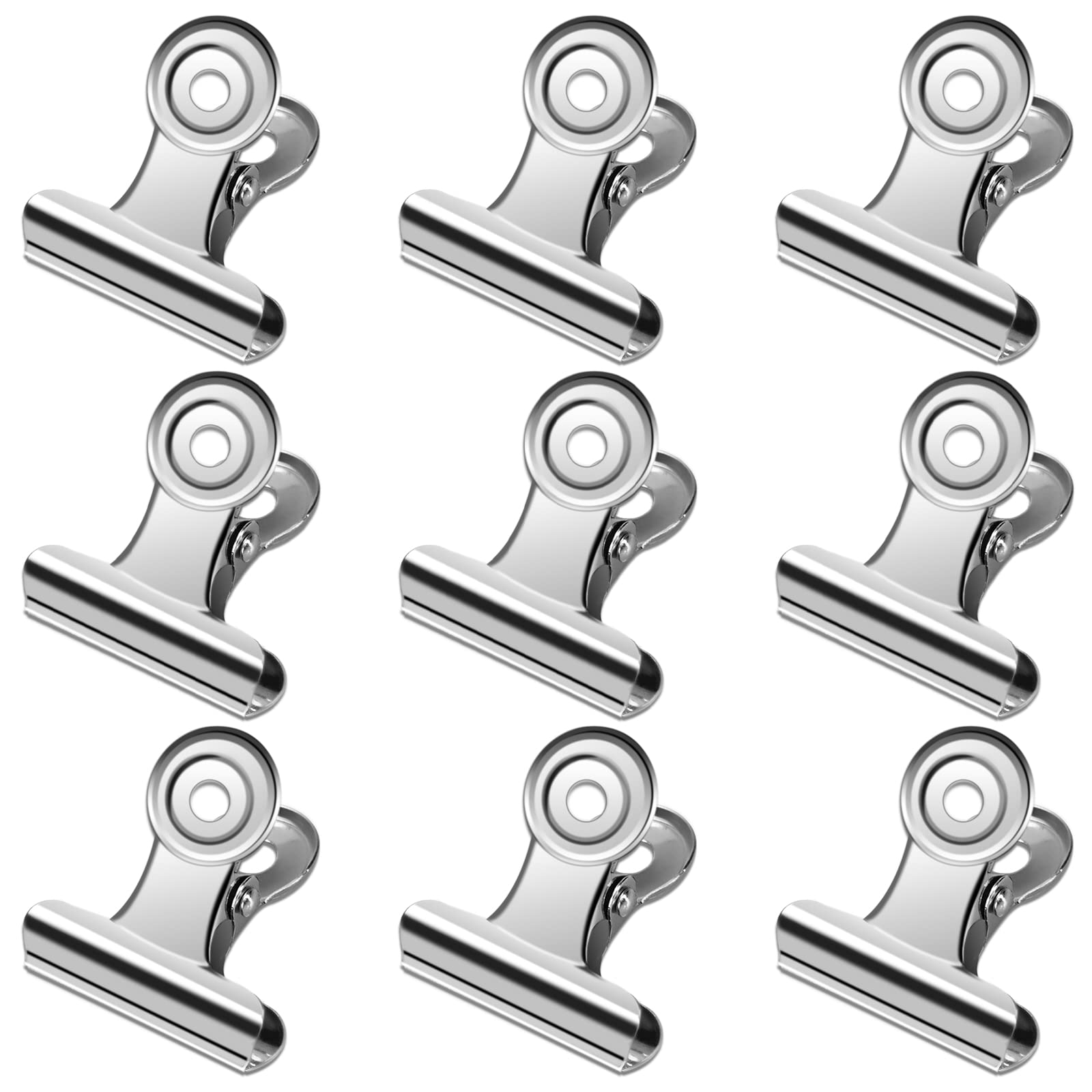 Amazon.com : 30 Pack Small Bull Clips 1.22 Inch Mini Metal Hinge Clips ...