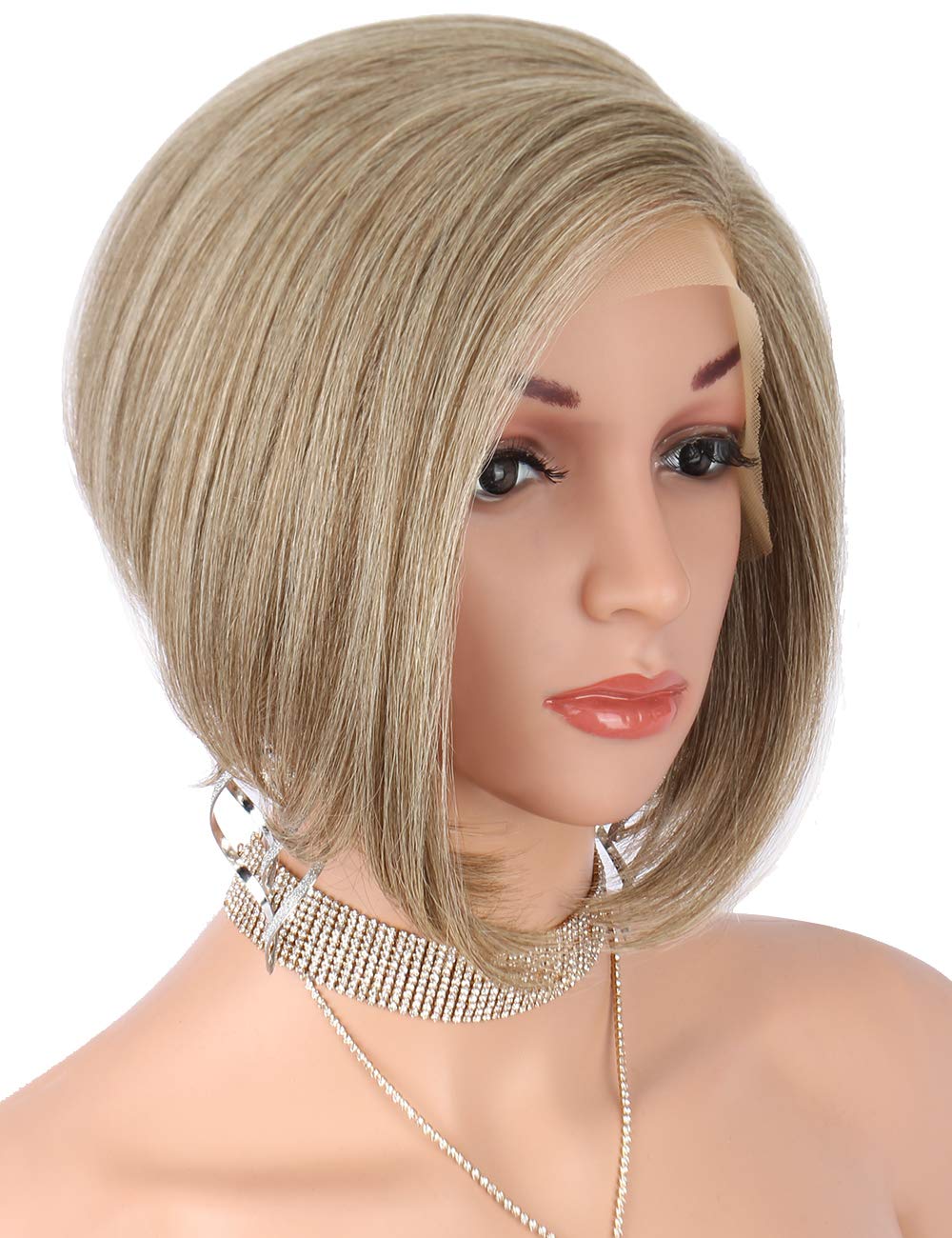 Amazon.com : Kalyss Short Bob Lace Front Wigs for Women Trendy Blonde ...