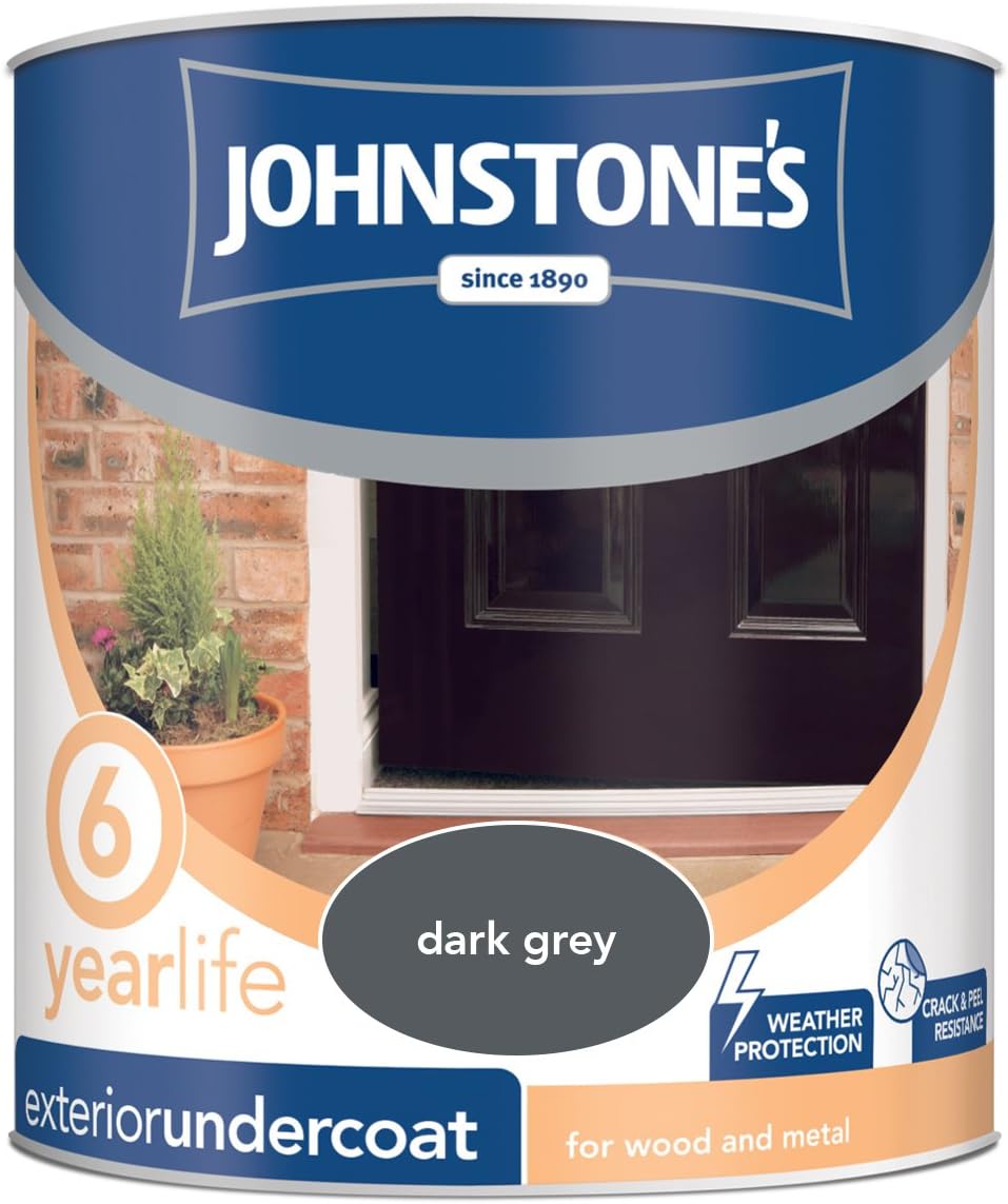 Johnstone's Exterior Hardwearing Undercoat - Dark Grey 2.5L : Amazon.co ...