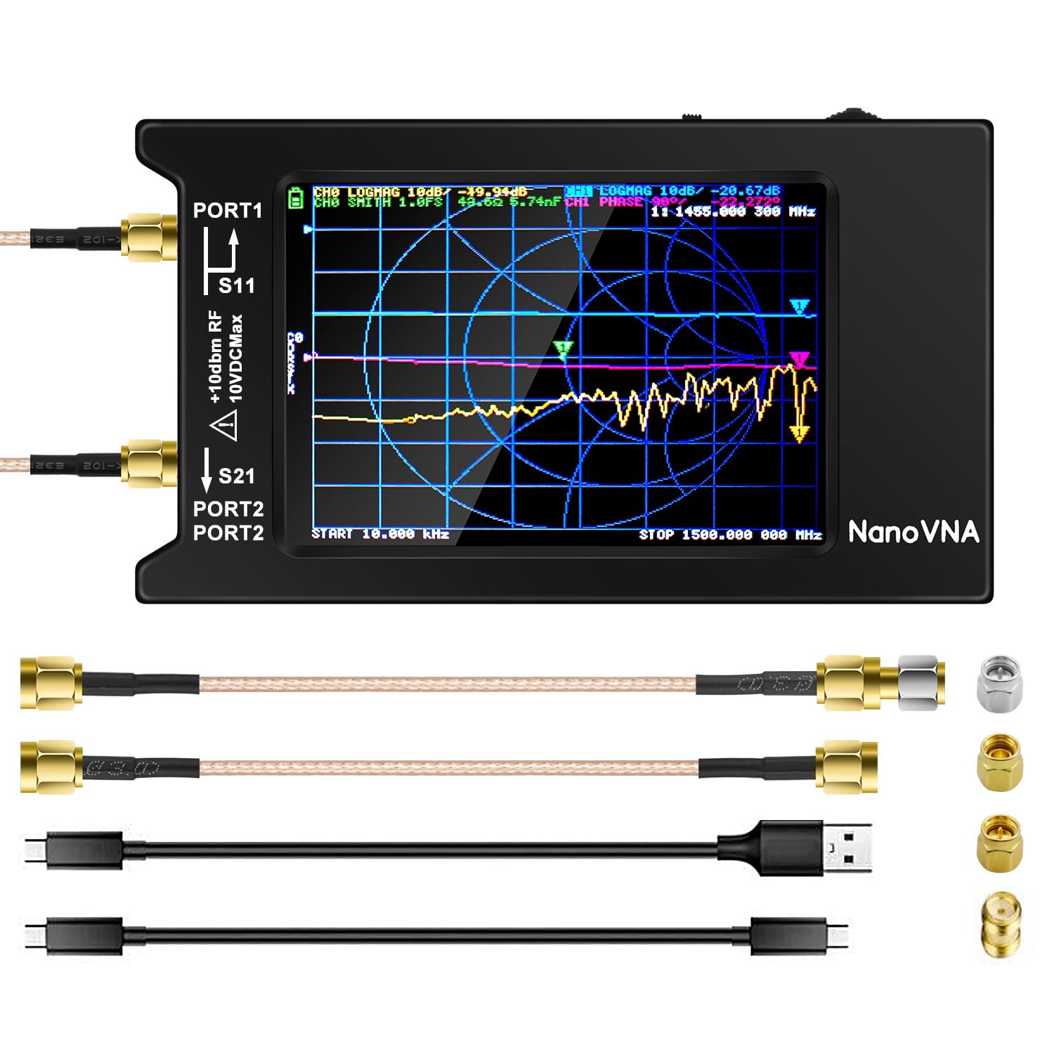 Buy AURSINC Vector Network Analyzer 10KHz-1.5GHz HF VHF UHF Antenna ...