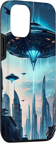 Funda para iPhone 15 Pro Max Alien Abduction UFO Space Ship UAP Flying ...