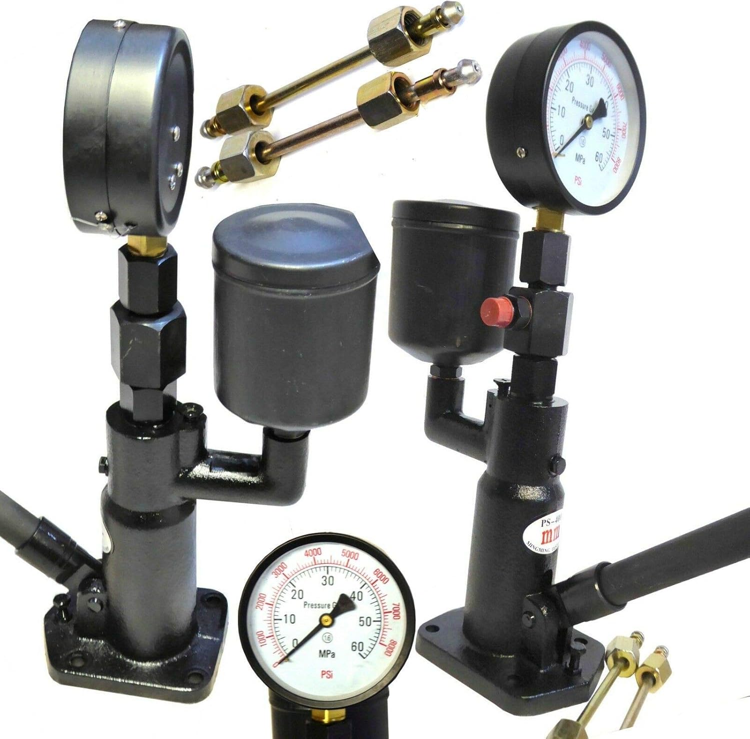 Mekanik DIESEL INJECTOR NOZZLE TESTER Calibrate Injector Pressure ...