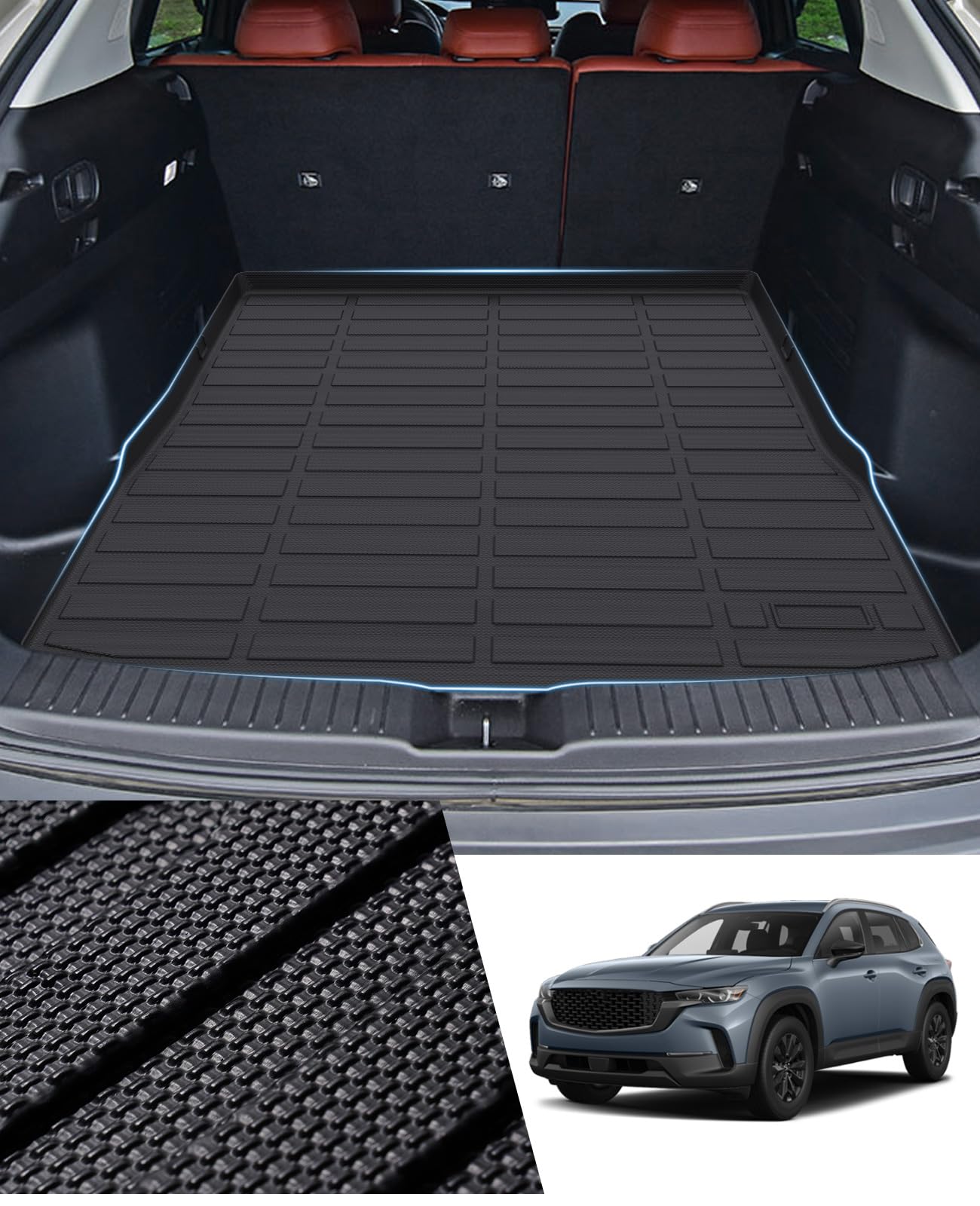 Sunsdrew Cargo Liner for 2023 2024 2025 Mazda CX-50 Accessories TPE ...