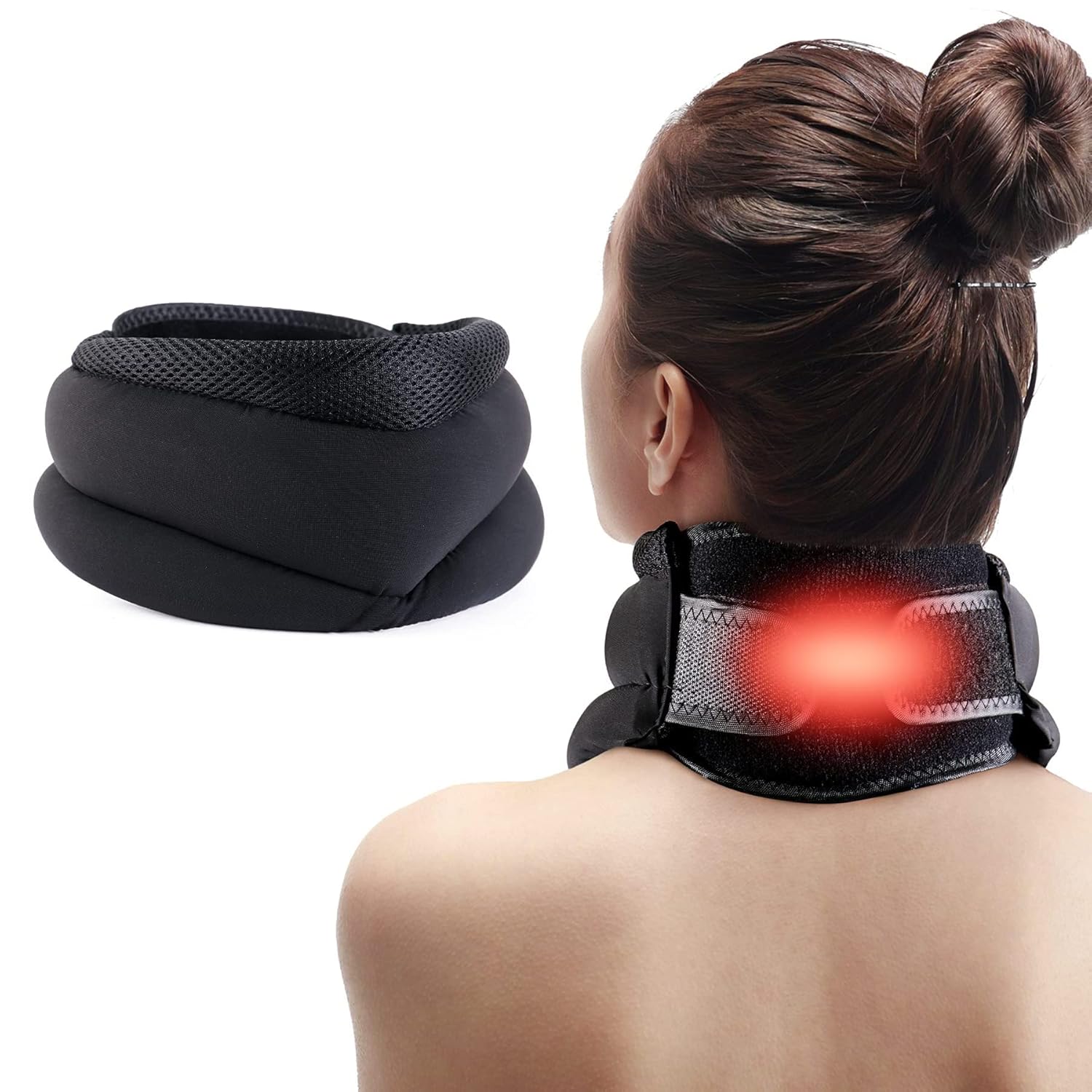 Amazon.com: Neck Heating Pad for Neck Pain, Heated Neck Wrap Soft ...