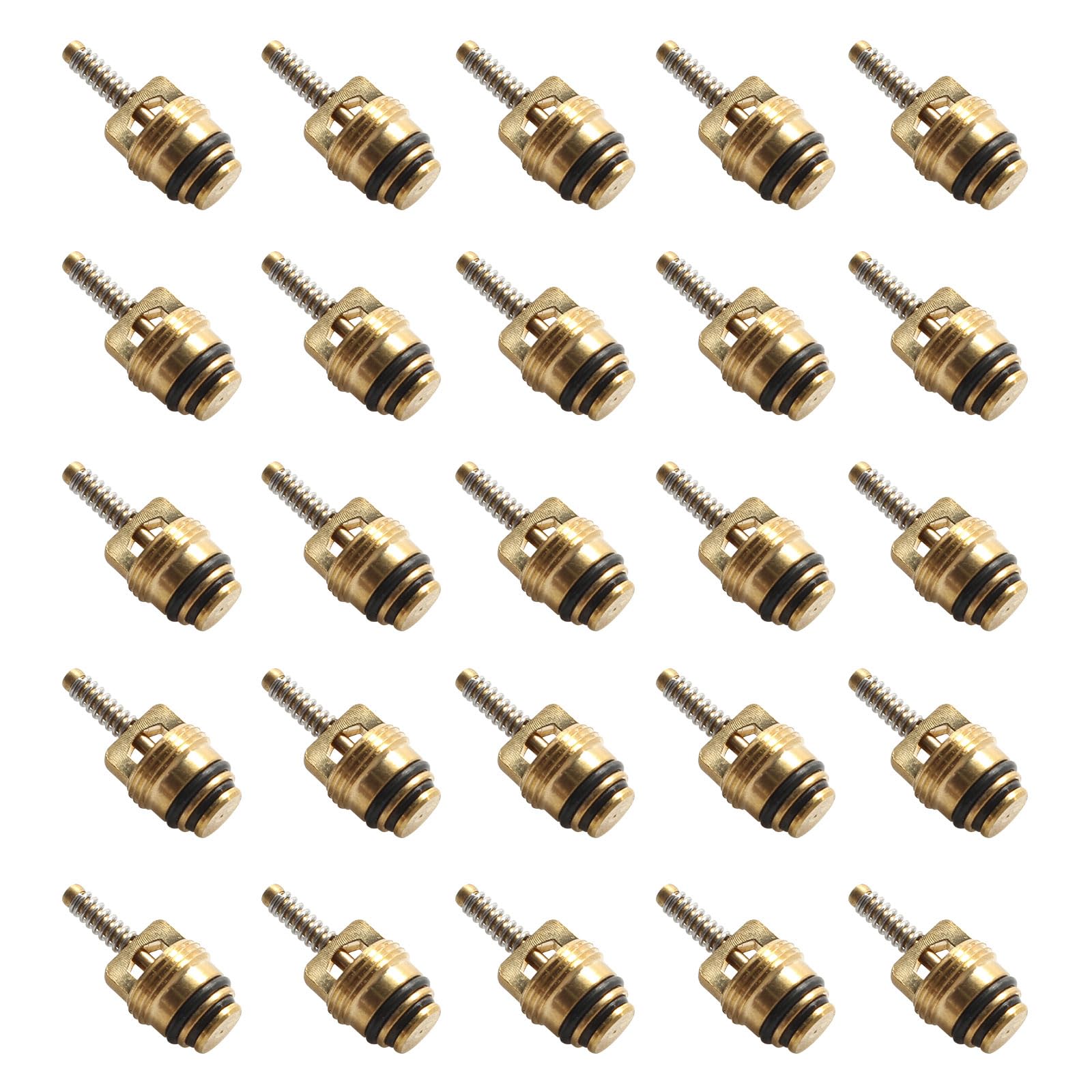 Amazon.com: LEDBarz Standard M10 Brass A/C Schrader Valve Core(25-Pack ...