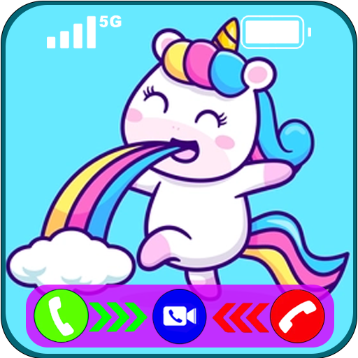 Incoming Video Call From Baby Unicorn Fake Video Voice Call & Texting ...