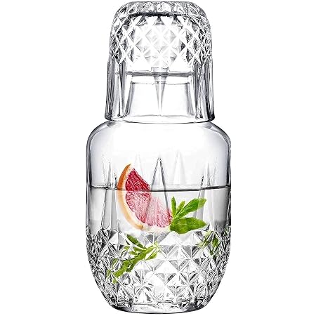 Amazon.com | James Scott Crystal Bedside Night Carafe Pitcher and ...