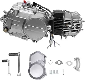 Amazon.com: Aupitolt 140CC 4 Stroke Engine Motor Fit for HONDA CRF50, 4 Speed Manual ...