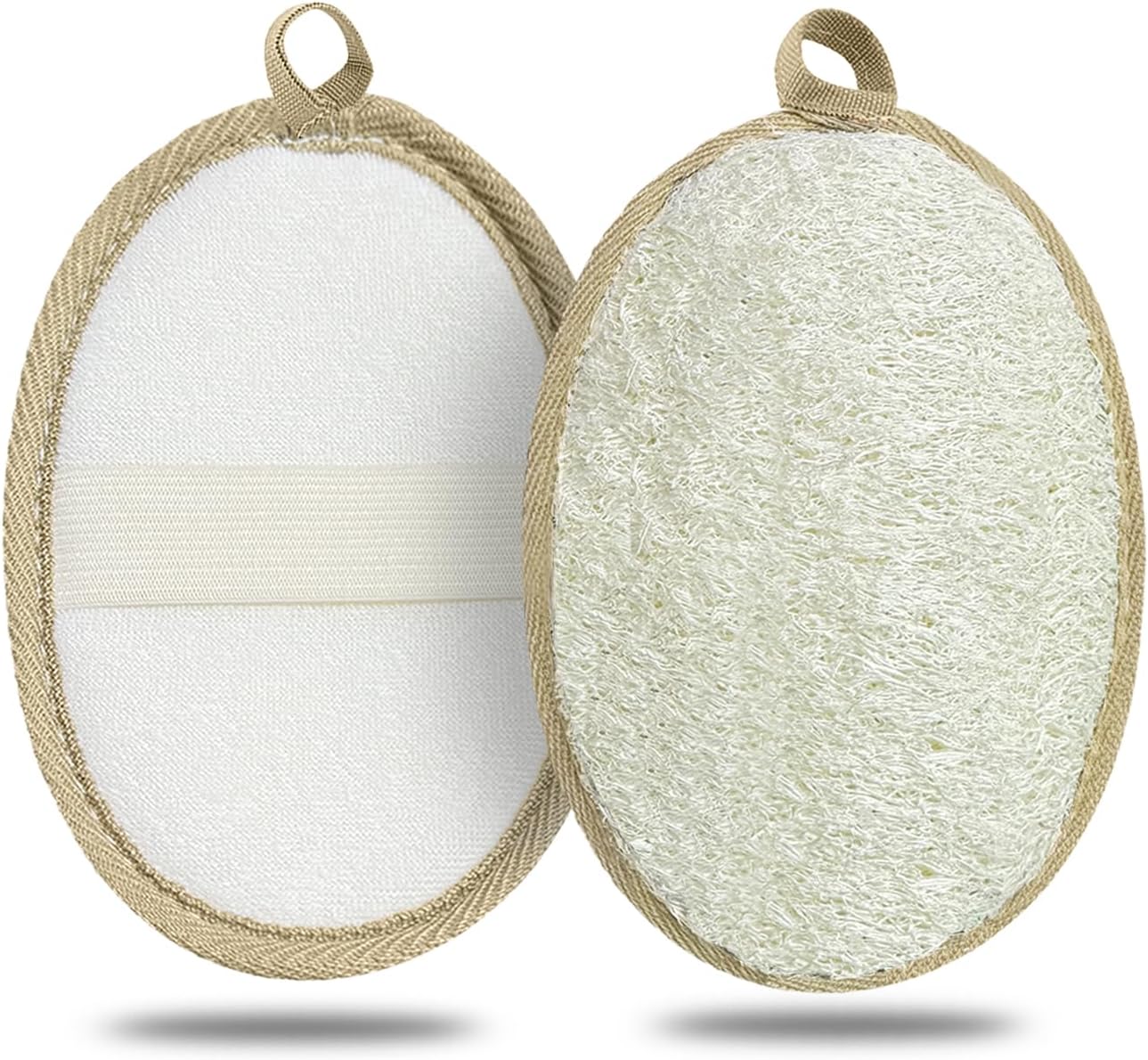 Amazon.com: Loofah Exfoliating Body Scrubber (2 Pack), Natural Body ...
