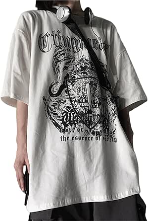 playera Y2K para mujer y hombre, estilo Emo Grunge, diseño de cruz ...