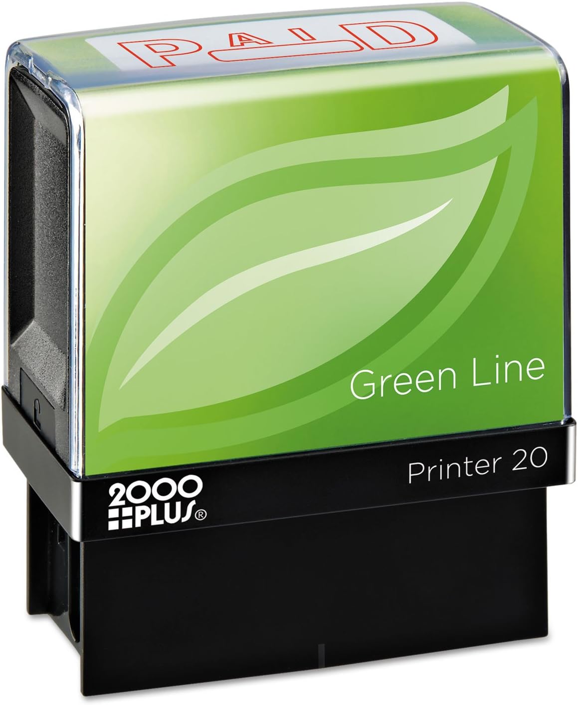 2000 Plus Green Line Self-Inking Message Stamp, Paid, 80% Recycled, 1 1 ...