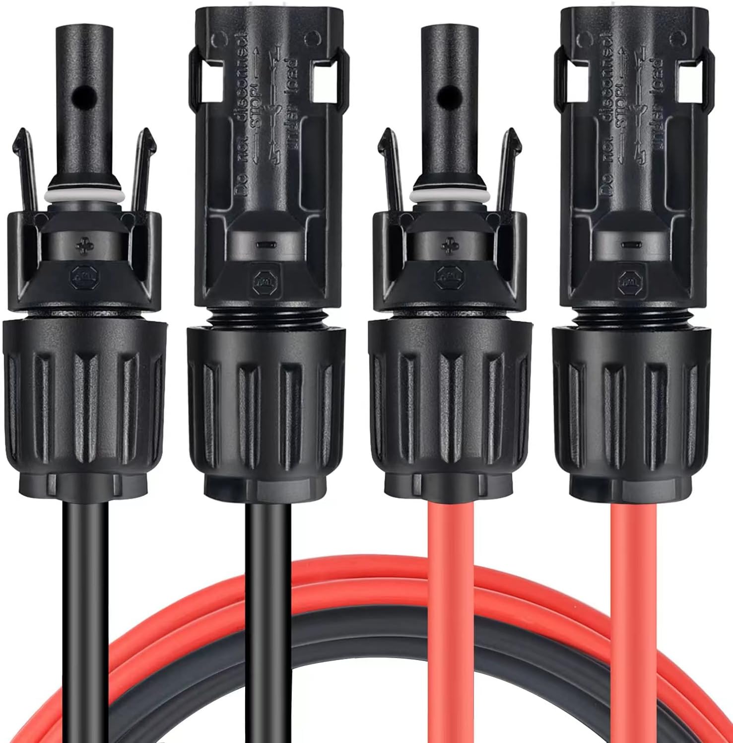 Amazon.com: Solar Extension Cable Aimyzii 1 Pair(30Ft Red + 30Ft Black ...