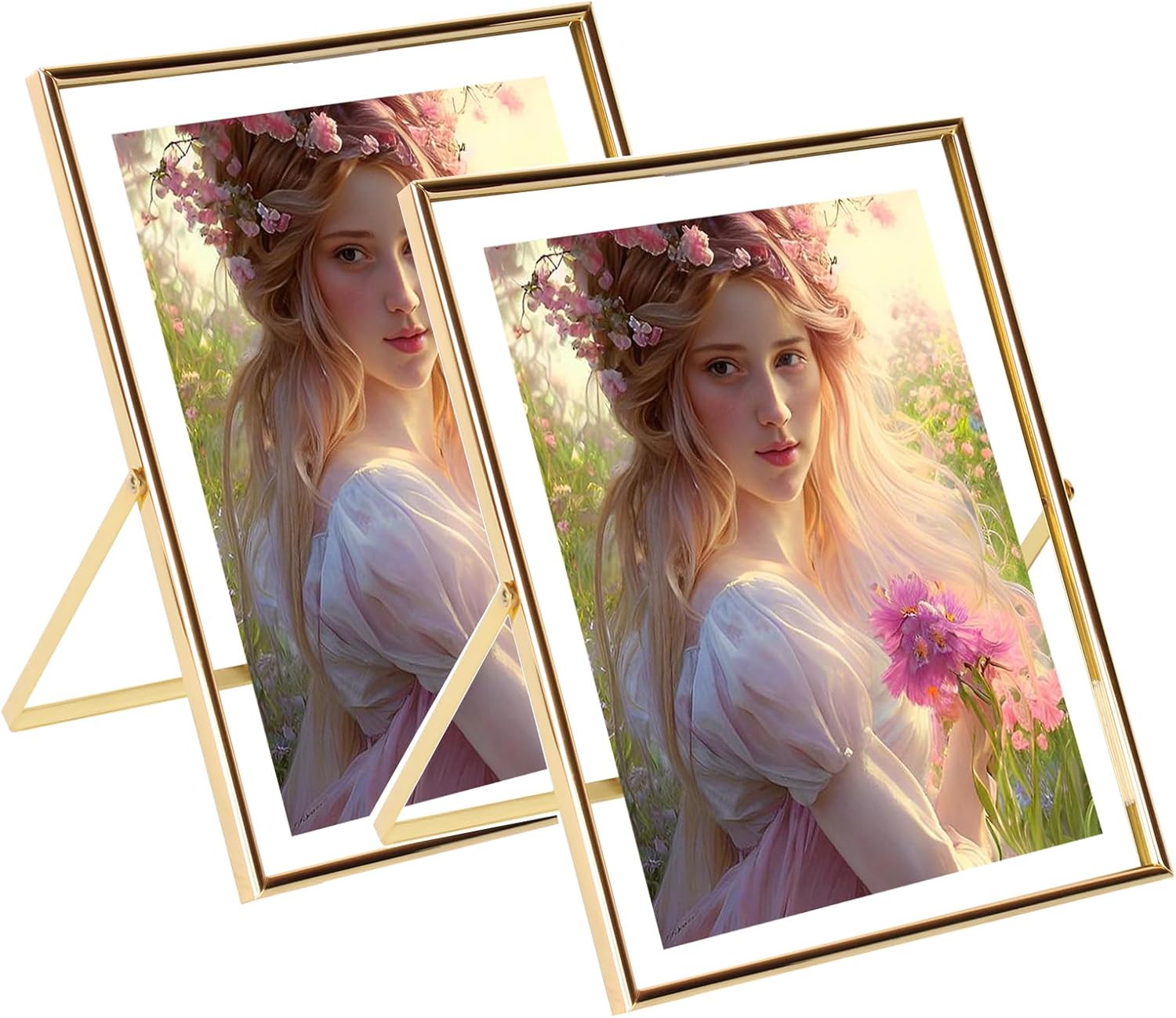 Amazon.com - DrewCloth 2 Pack Gold Floating Frame For Photo Sizes (7x9 ...