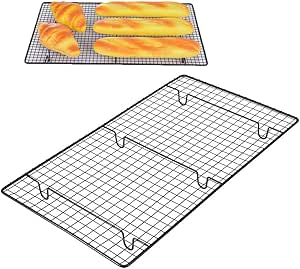 Amazon.com: STARNOONTEK Cooling Rack, 18in Black Multifunctional Non ...