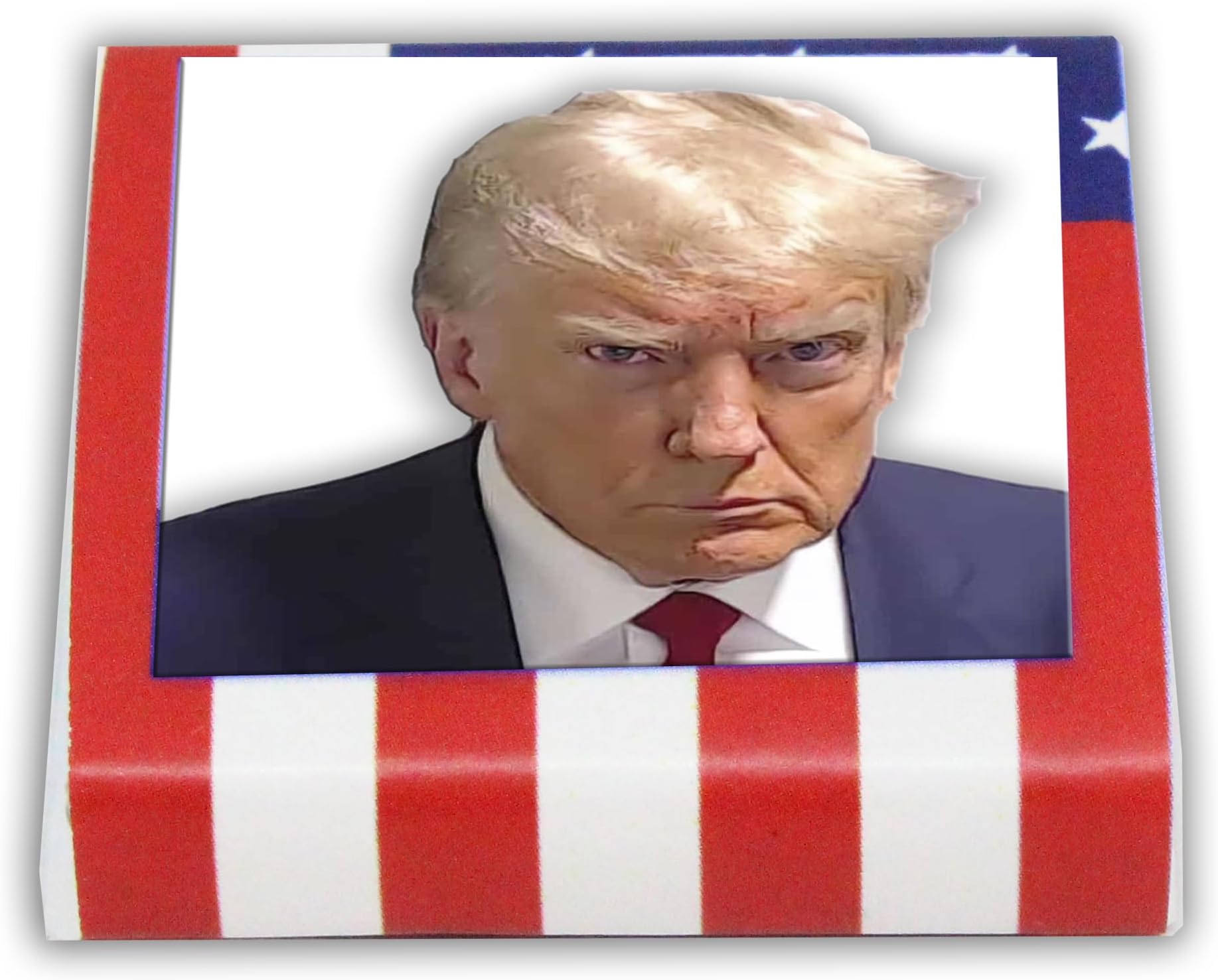 Amazon.com : Donald Trump Official Mugshot chocolate squares-8-piece ...